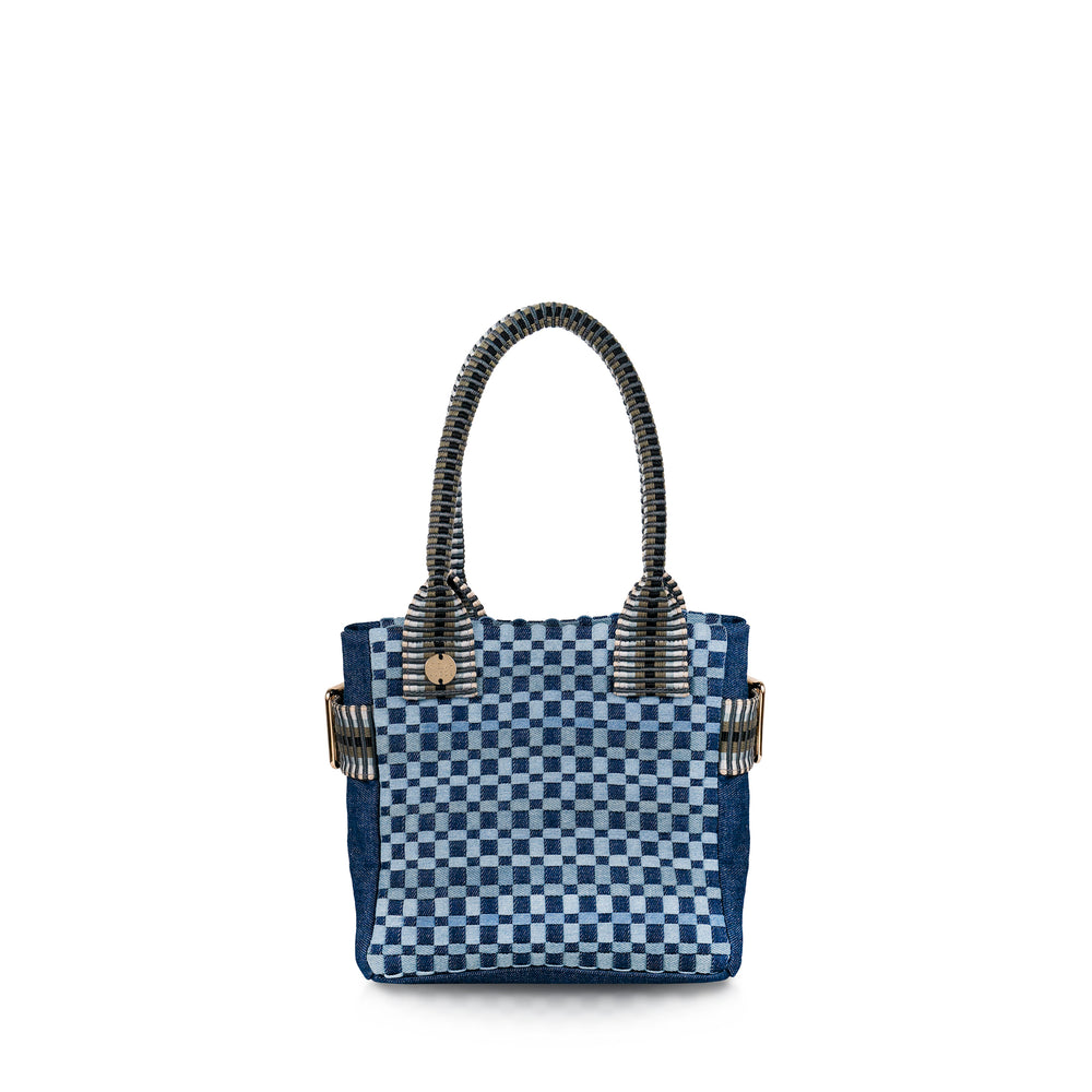 Kaba Mini Tote Bag In Denim Stelar