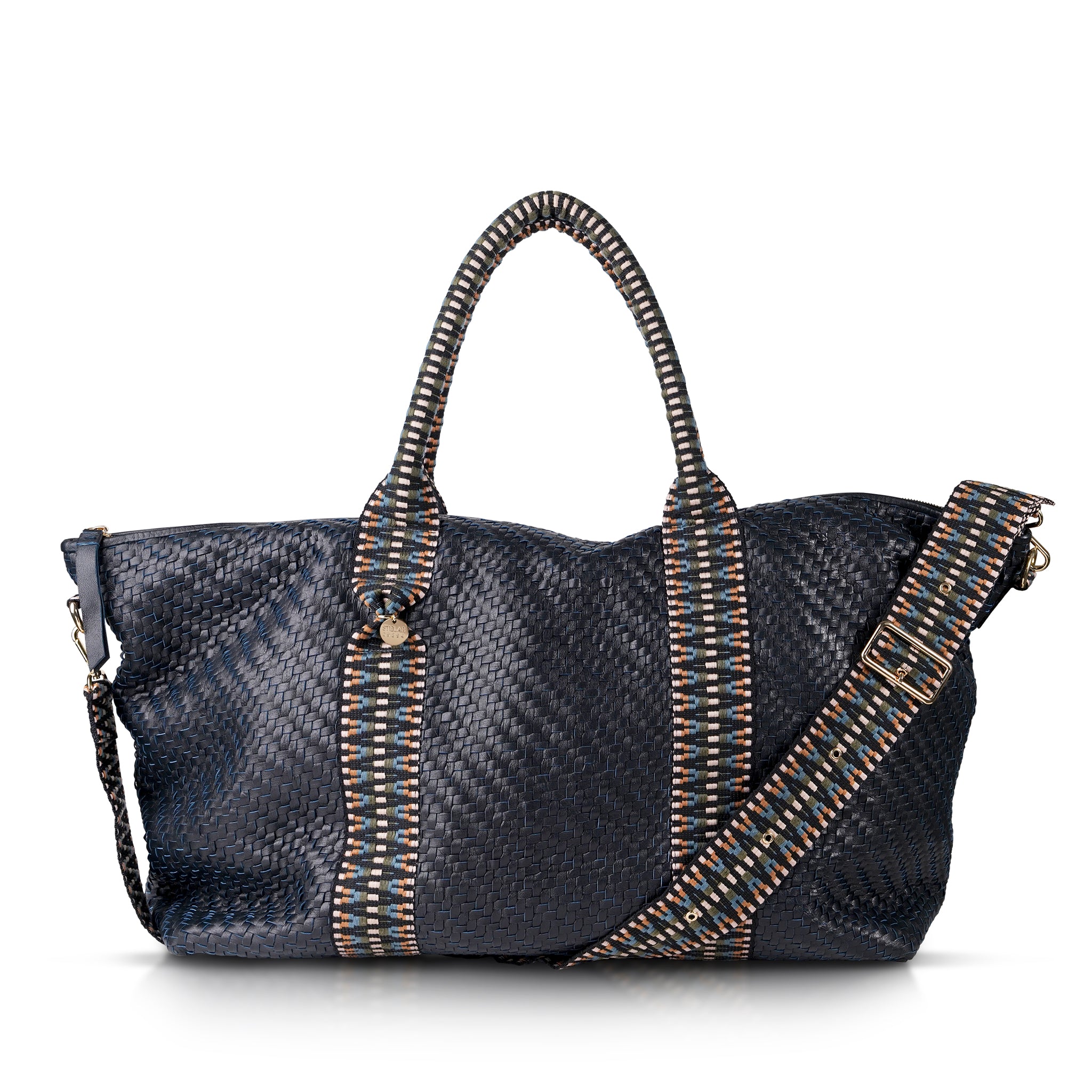 Saroka Leather Travel Bag - Midnight | STELAR